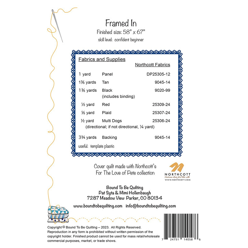 Framed In Quilt Pattern by Bound to be Quilting – Bound To Be Quilting ...