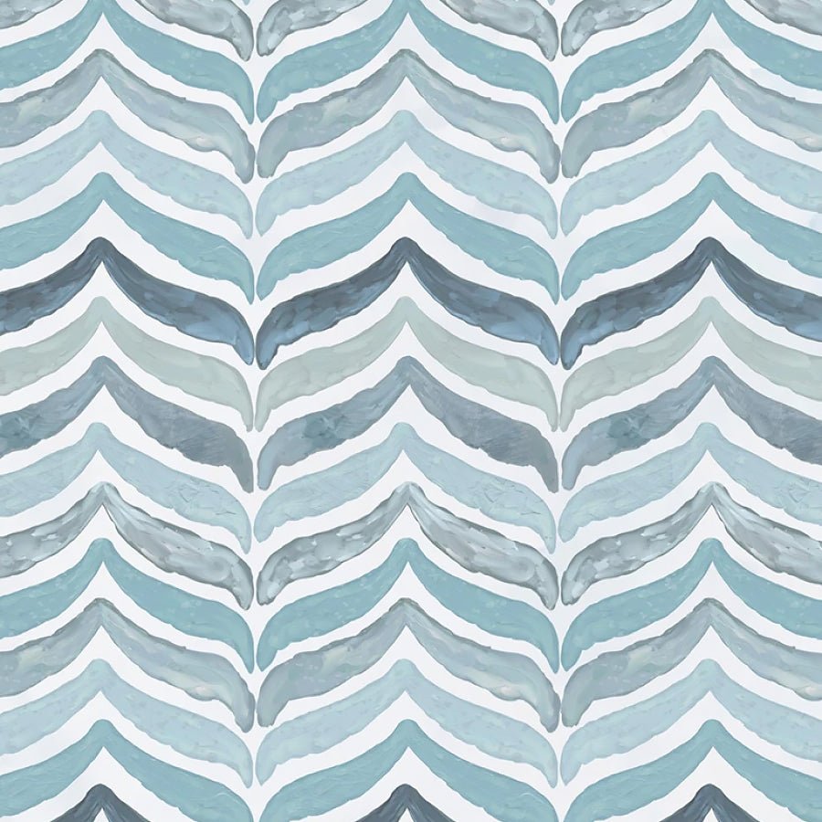 A Drop in the Ocean Tail Chevron Slate – Fort Worth Fabric Studio