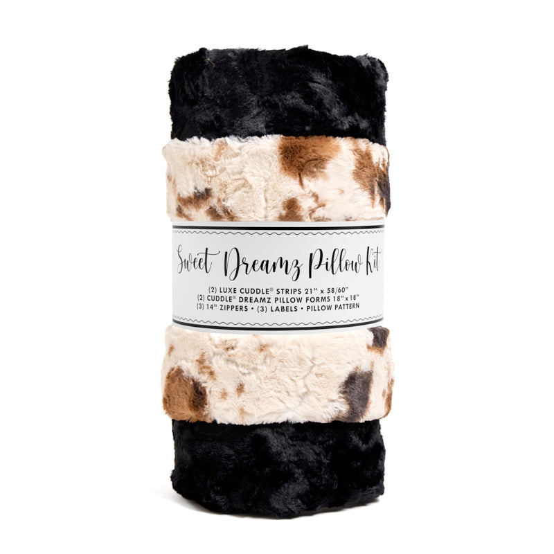Sweet Dreamz Cuddle Pillow Kit Wild Pony Ivory Brown Hide Caviar ...