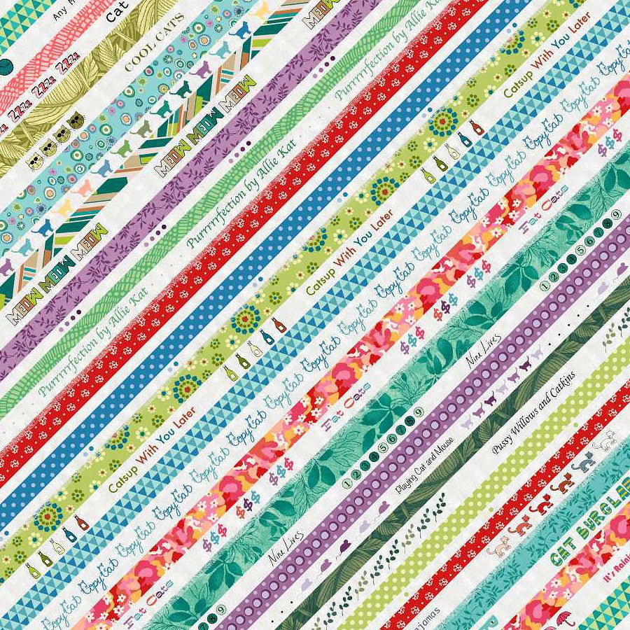 Meow Mix Selvedge Stripe Off-White – Fort Worth Fabric Studio