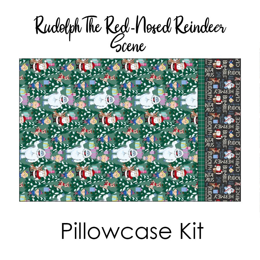 Rudolph The Red-Nosed Reindeer Scene Pillowcase Kit from Northcott ...