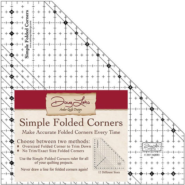 Simple Folded Corners Ruler by Doug Leko – Fort Worth Fabric Studio